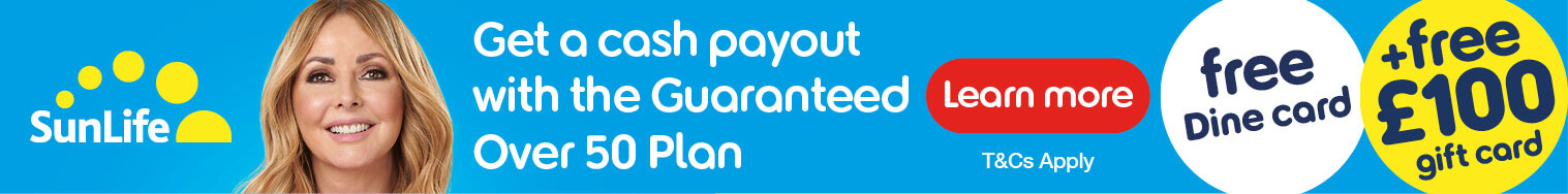 Sun Life Over 50 Plan Review 2023 - £100 Cash Gift + Dine Card